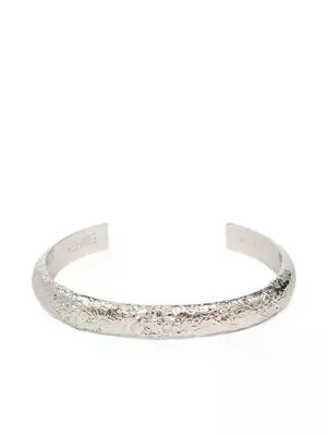 MAISON MARGIELA Textured-finish Cuff Bracelet - Silver