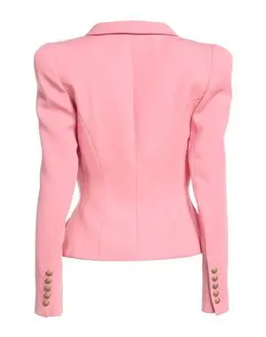 Balmain Single-breasted Wool Blazer - Pink