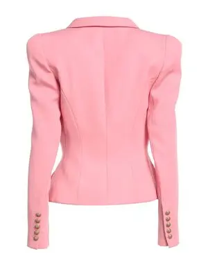 Balmain Single-breasted Wool Blazer - Pink