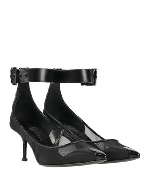 Alexander McQueen Pumps In Leather And Textile Fibers