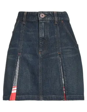 Balmain Flared Denim Skirt