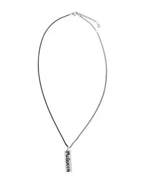 Alexander McQueen Brass Choker With Pendant - Silver