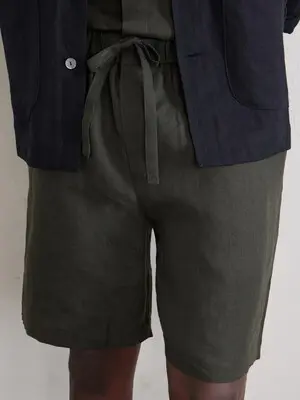 De Bonne Facture Straight-leg Linen Shorts