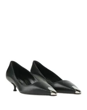 Alexander McQueen Pumps In Calfskin With Kitten Heel