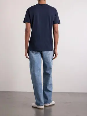 JAMES PERSE Lotus Cotton-jersey T-shirt - Blue