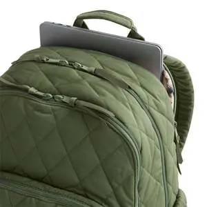 VERA BRADLEY Large Bancroft Quilted Backpack - Green