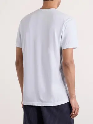 JAMES PERSE Combed Cotton-jersey T-shirt - Blue