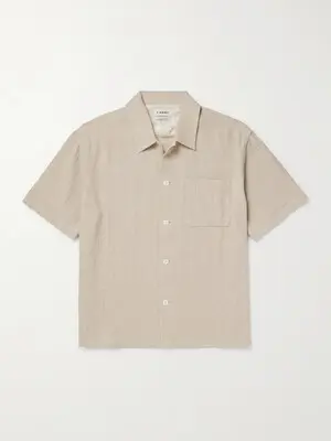 FRAME Cotton-blend Shirt - Neutrals