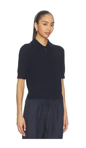 WHITE & WARREN Cashmere Button Polo
