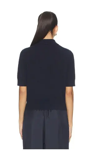 WHITE & WARREN Cashmere Button Polo