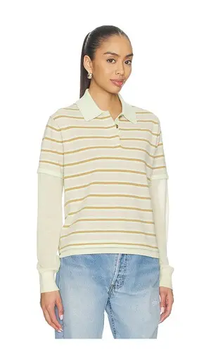 Guest In Residence Layered Stripe Rugby Shirt