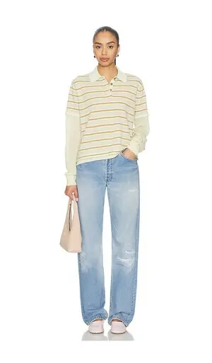 Guest In Residence Layered Stripe Rugby Shirt