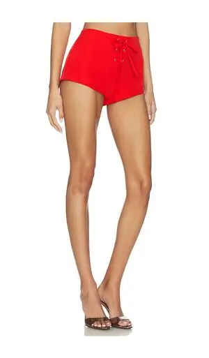 BY.DYLN Mila Micro Shorts - Red