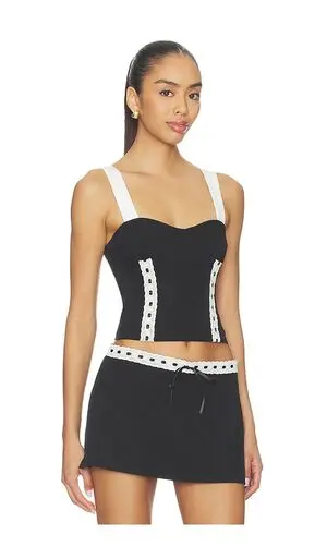 BY.DYLN Juliette Lace Detail Top