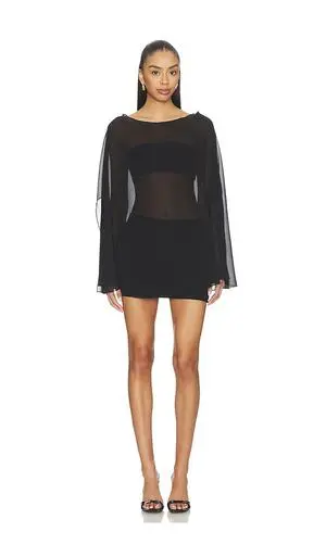 Superdown Danni Poncho Set - Black
