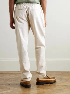 Folk Cotton And Linen-blend Suit Trousers