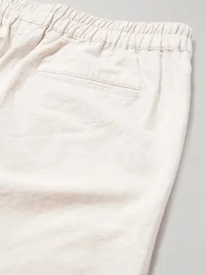 Folk Cotton And Linen-blend Suit Trousers