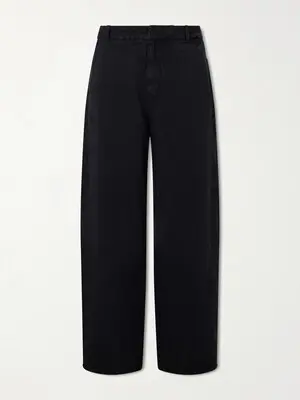 AMOMENTO Cotton Wide-leg Jeans
