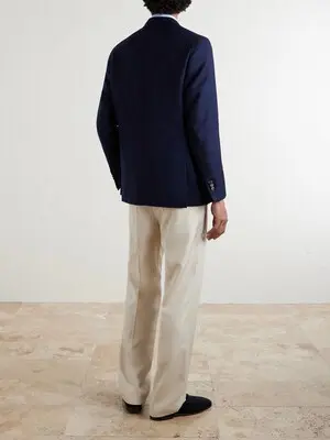 DE PETRILLO Wool-hopsack Blazer