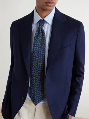 DE PETRILLO Wool-hopsack Blazer