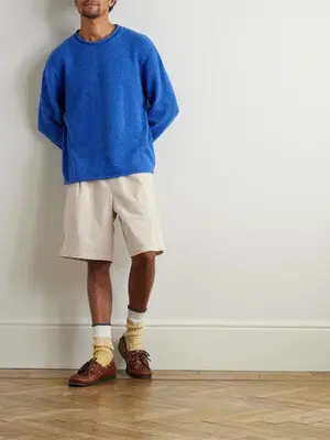 Folk Assembly Linen And Cotton-blend Shorts - Neutrals