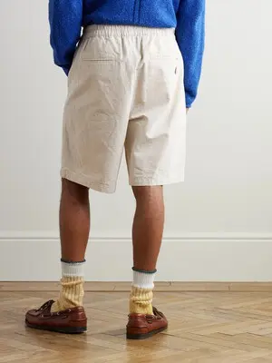 Folk Assembly Linen And Cotton-blend Shorts - Neutrals