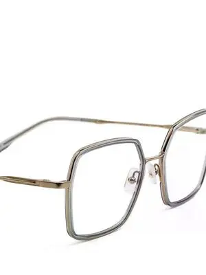 GIGI STUDIOS Orix Geometric Metal Eyeglasses - Grey