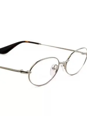 GIGI STUDIOS Isola Oval Frame Glasses - Silver