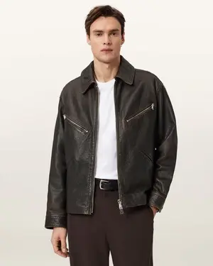 ALLSAINTS Starday Leather Jacket - Black