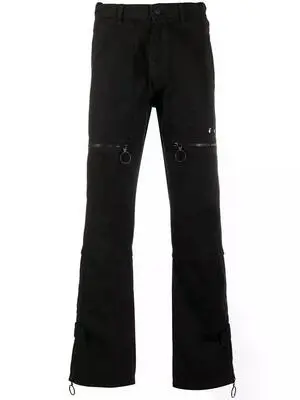Off-white Zip Up Jeans For Men