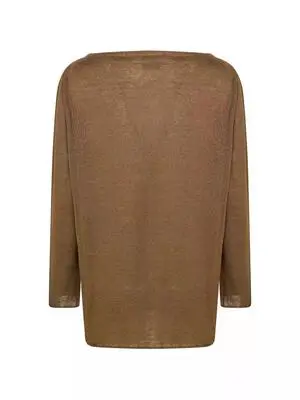Alpha Studio Linen Neck Over Blouse