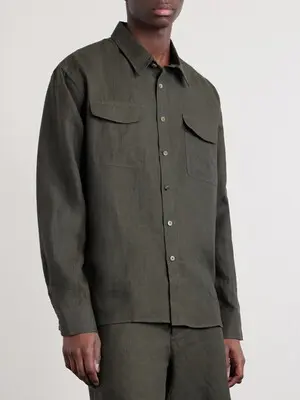 De Bonne Facture Linen Overshirt