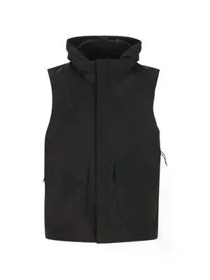 C.P. COMPANY Hooded Sleeveless Gilet - Black