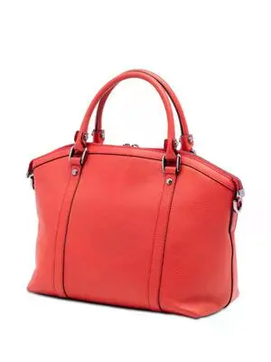 Gucci Leather Gg Charm Dome Satchel