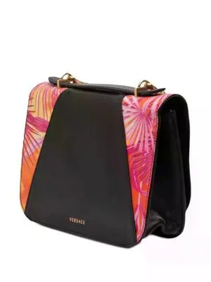 Versace Calfskin Jungle Weave Virtus Satchel