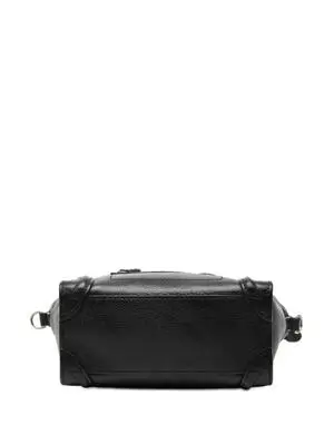 Celine Nano Leather Luggage Tote - Black