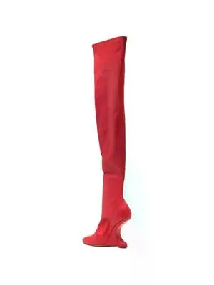 Rick Owens Over-the-knee Boots - Red