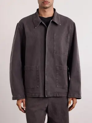 AMOMENTO Garment-dyed Denim Jacket