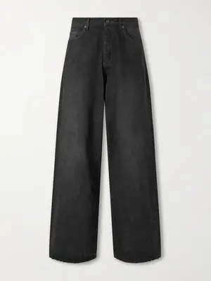 Balenciaga Wide-leg Jeans - Black