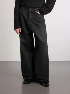 Balenciaga Wide-leg Jeans - Black