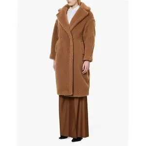 Max Mara Teddy Alpaca Wool-blend Coat - Camel