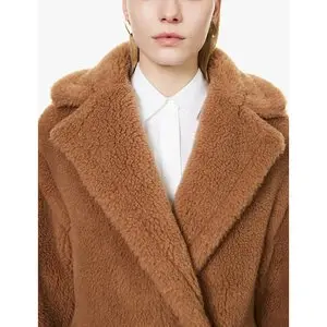 Max Mara Teddy Alpaca Wool-blend Coat - Camel