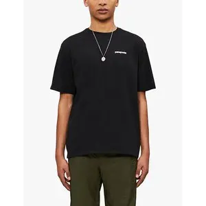 Patagonia Logo-print Cotton-blend T-shirt - Black
