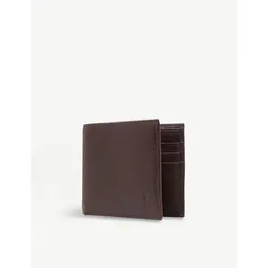 Polo Ralph Lauren Pony-embossed Pebbled Leather Billfold Wallet - Brown