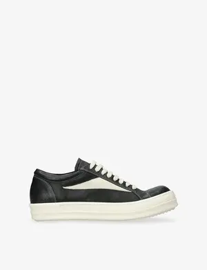 Rick Owens Vintage Low Leather Trainers - Blk/white