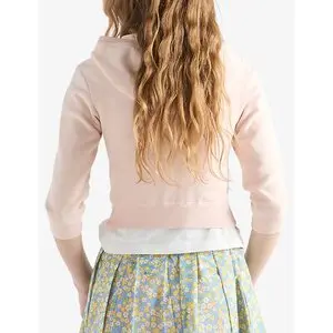 Prada Logo-embroidered Cotton-fleece Hoodie - Pink