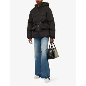 THE COUTURE CLUB Puffer Jacket With Belted Waist