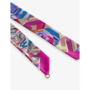 BVLGARI Polychroma Shelley Printed Silk-twill Scarf - Multicolor