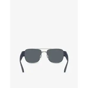 Ray-ban Square-frame Metal Sunglasses - Silver