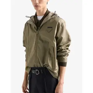 Prada Re-nylon Branded Shell Jacket